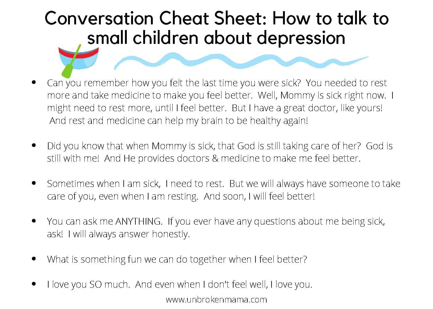 Talking To Your Family & Friends About Your Depression - Unbroken Mama